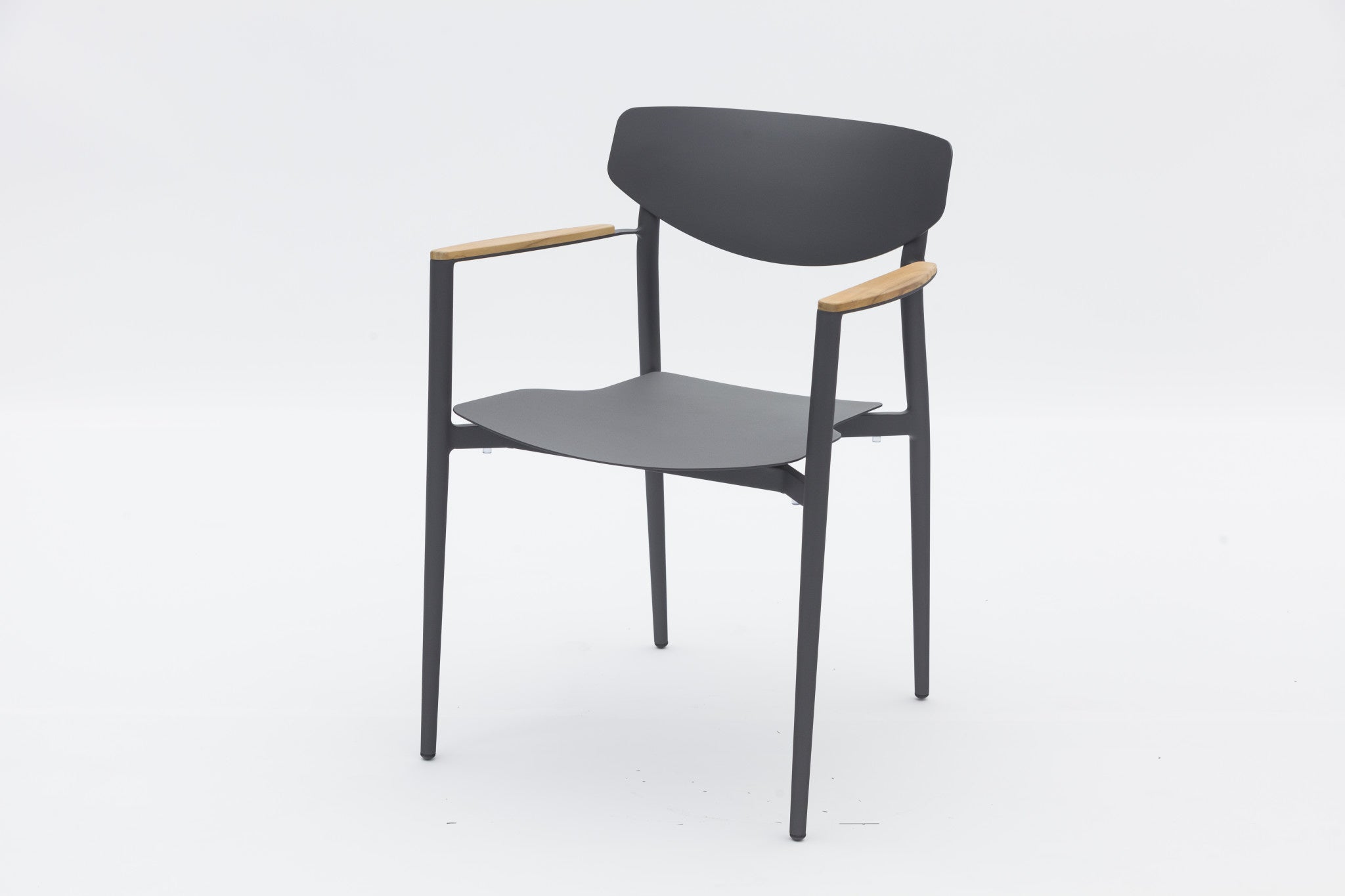 Timo dining chair-TIMO DINING CHAIR - ALUMINUM SEAT-Chateaux ME